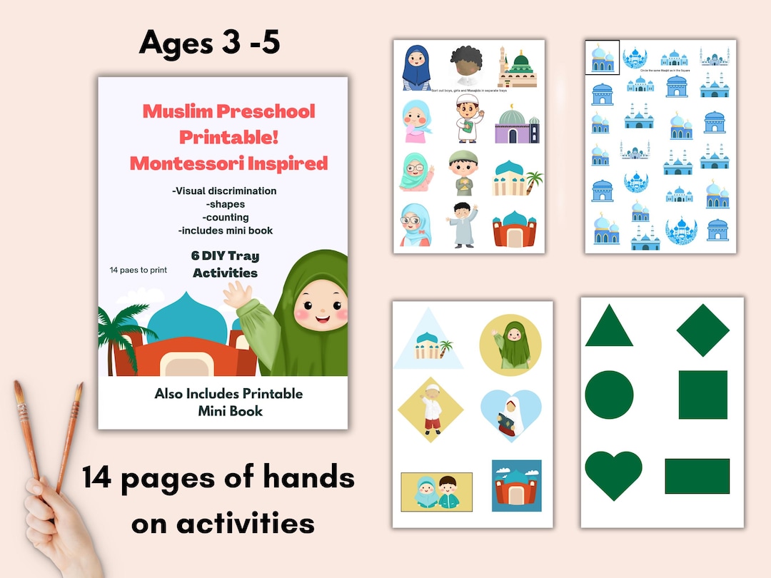 Muslim Kids Printable, Islamic Montessori Printable, Muslim Preschool ...