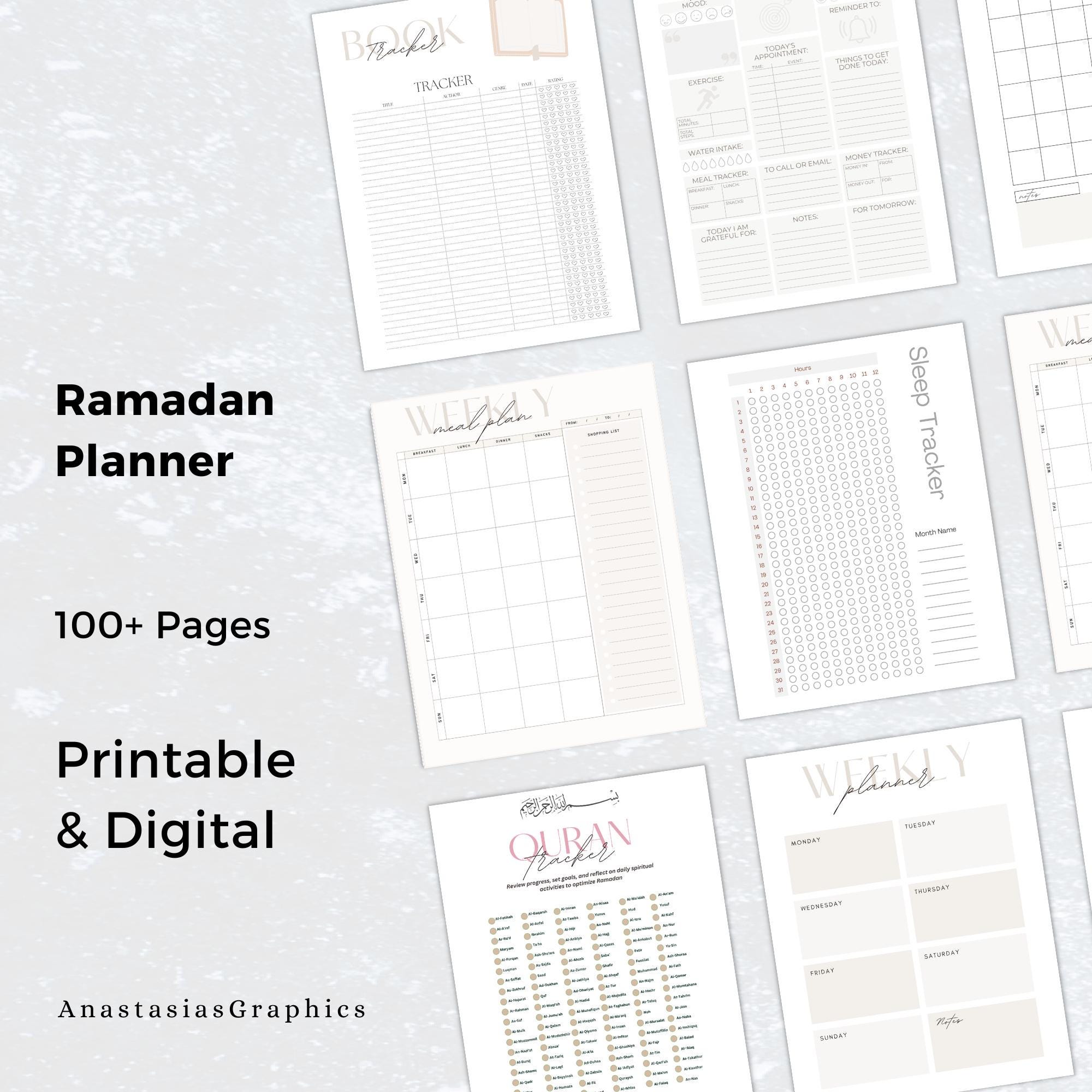 Muslim Planner Digital, Daily Islamic Planner, Quran Tracker, Salat ...