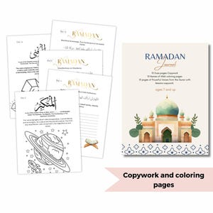Ramadan Activity Book Printable, Muslim Kids, Ramadan Worksheets ...