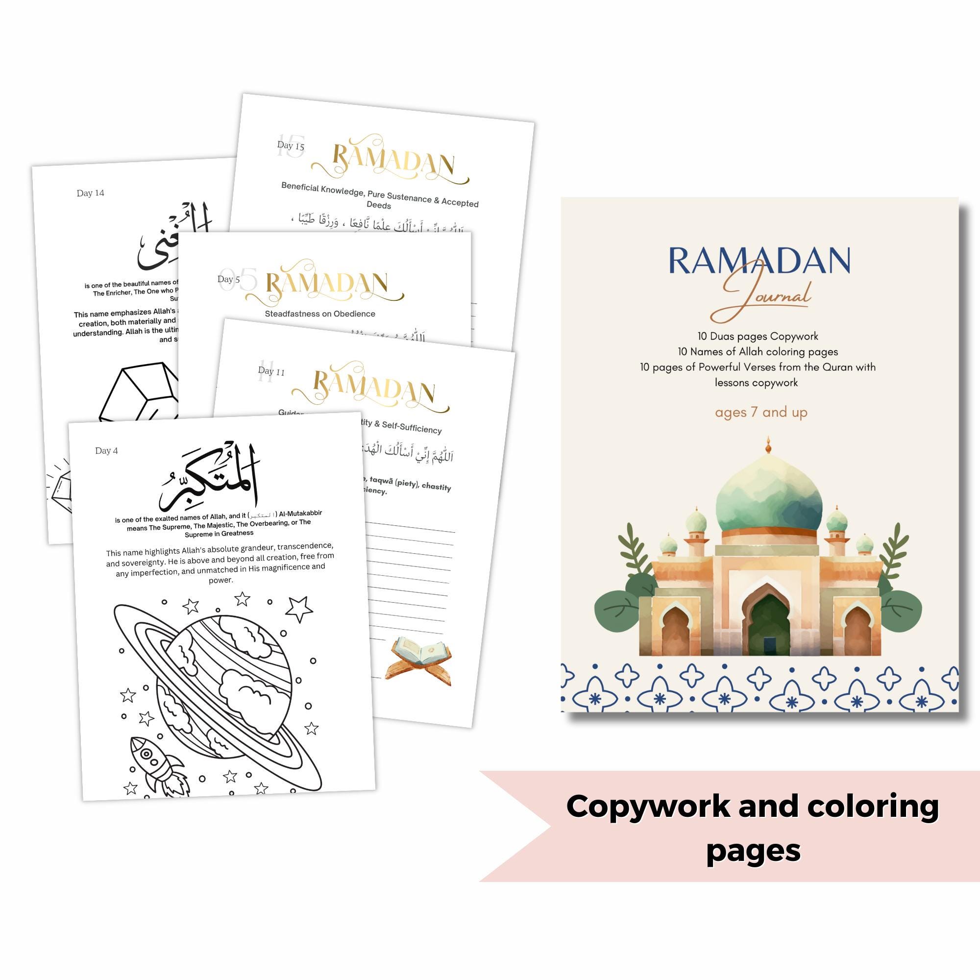 Ramadan Activity Book Printable, Muslim Kids, Ramadan Worksheets ...