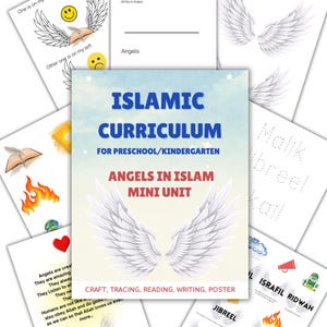 Names of Main Angels in Islam Printable, Angels in Islam, Islamic ...