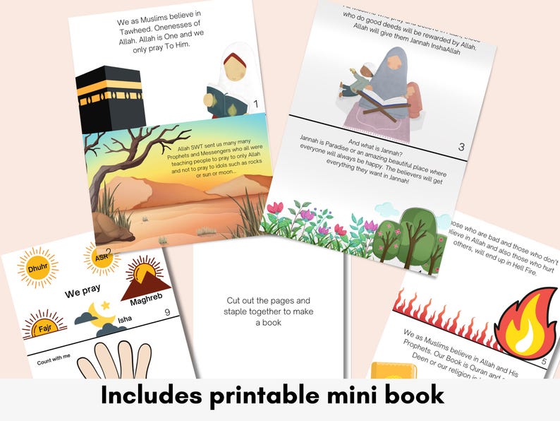 Muslim Kids Printable, Islamic Montessori Printable, Muslim Preschool ...
