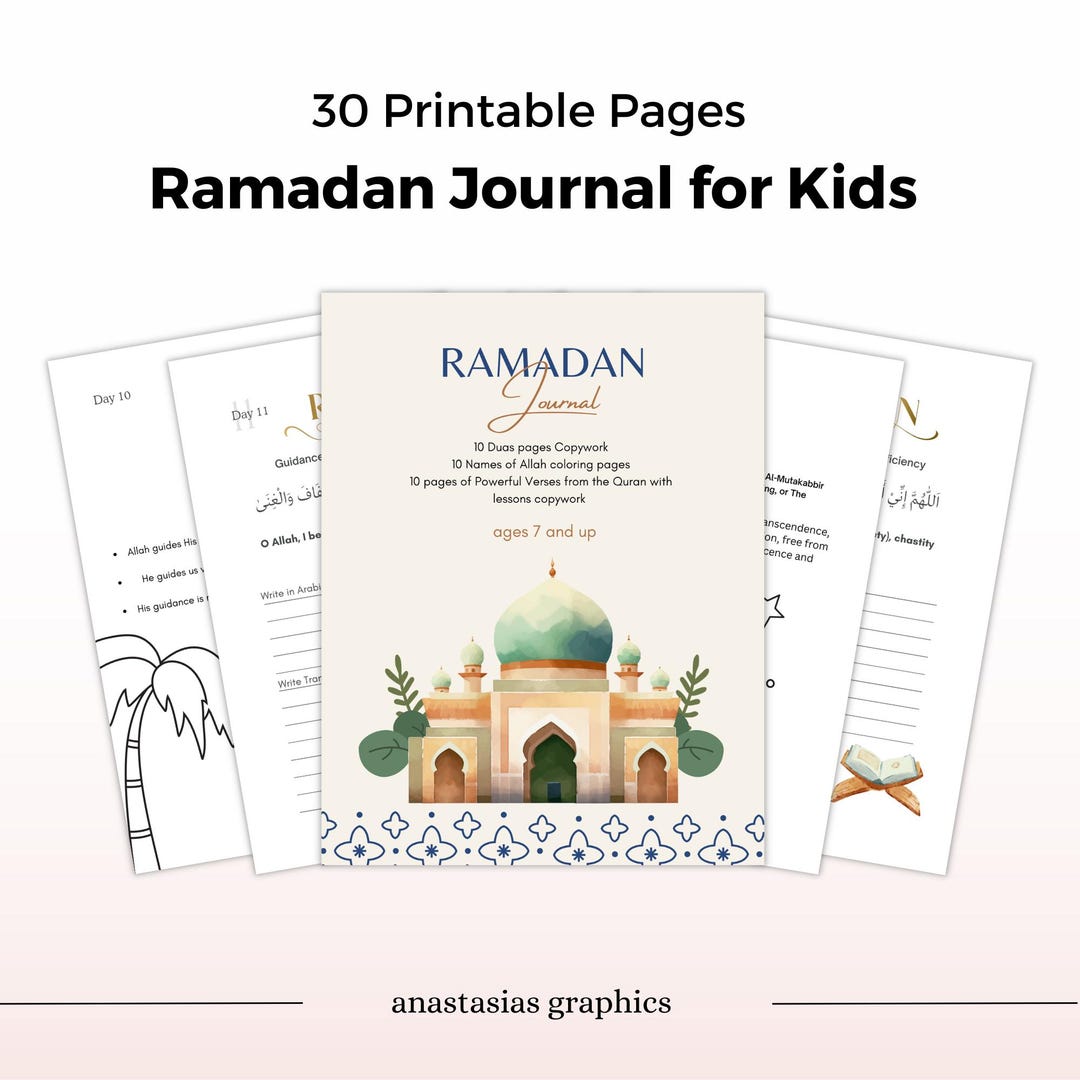 Ramadan Activity Book Printable, Muslim Kids, Ramadan Worksheets ...