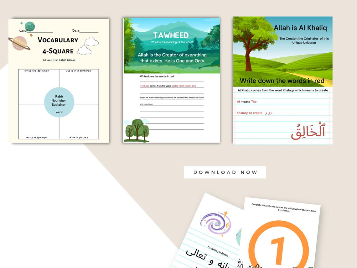 Islamic Curriculum, Islamic Preschool/kindergarten Curriculum, Ages 4-6 ...