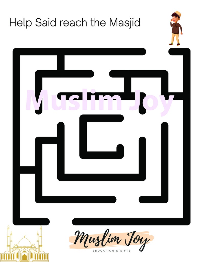 Ramadan Activity Book Printable, Muslim Kids, Ramadan Worksheets ...