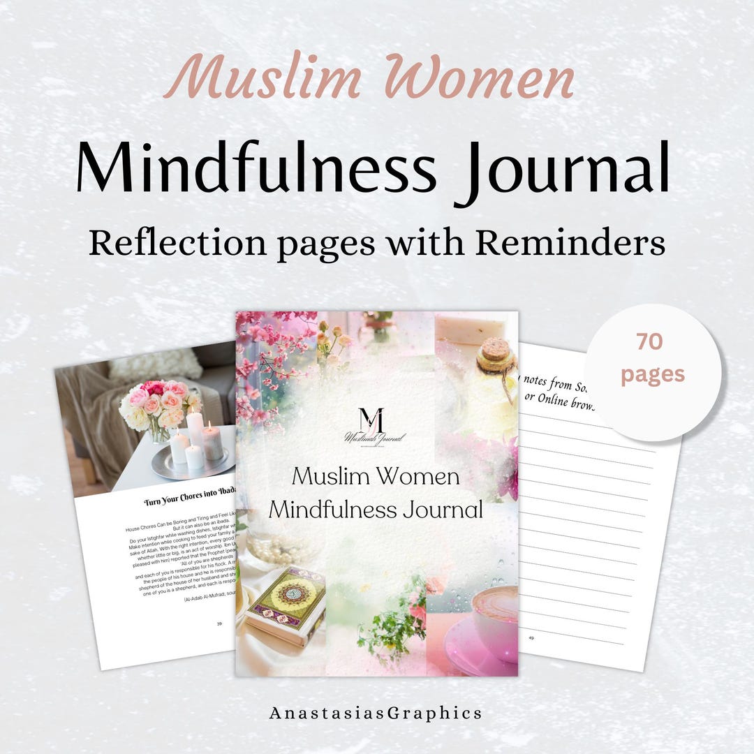 Muslim Women Mindfulness Journal, Muslim Women Journal, Muslim Women ...