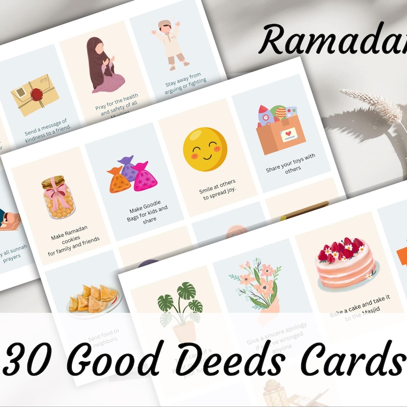 Good Deeds Cards Ramadan - Etsy