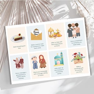 Ramadan Good Deeds Cards, Ramadan Cards, 30 Good Deeds Cards, Ramadan ...