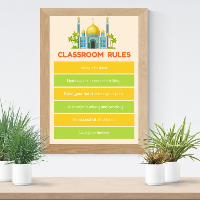 DIGITAL Muslim Classroom Posters SET OF 6 Posters Muslim - Etsy UK