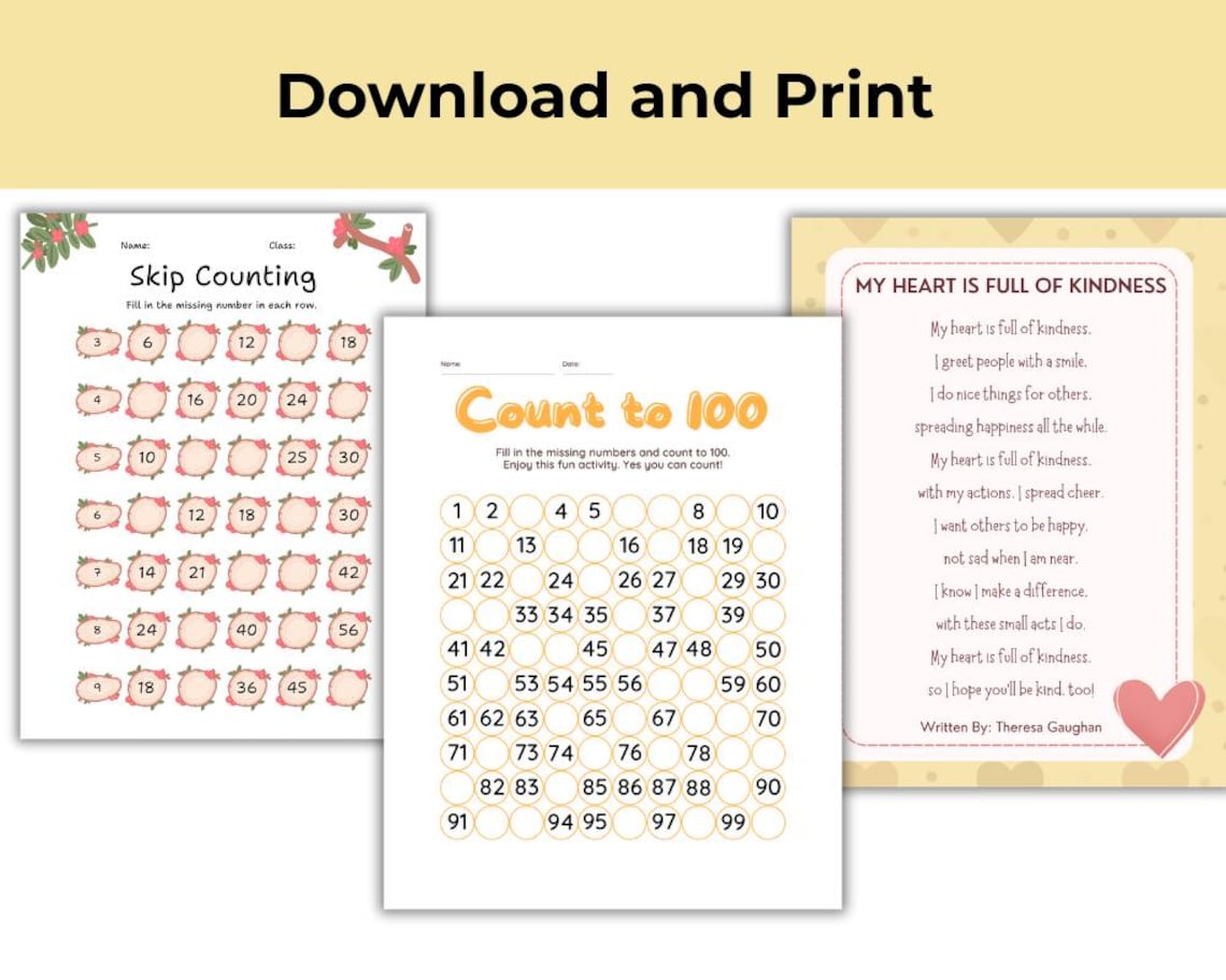 Morning Menu for Older Kids, Printable Morning Time Activities ...