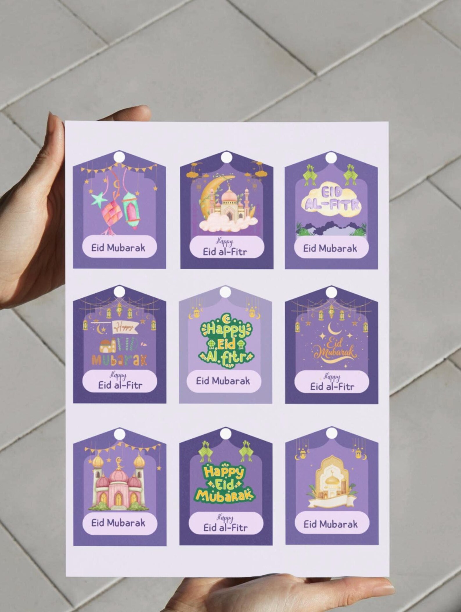 Eid Mubarak Tags, Eid Mubarak, Eid Printable, Eid Printable Tags, Eid ...