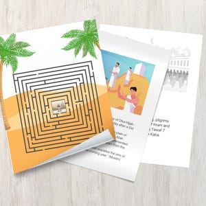 Hajj Printable, Hajj Mazes, Hajj Worksheets for Kids, Hajj Activity ...