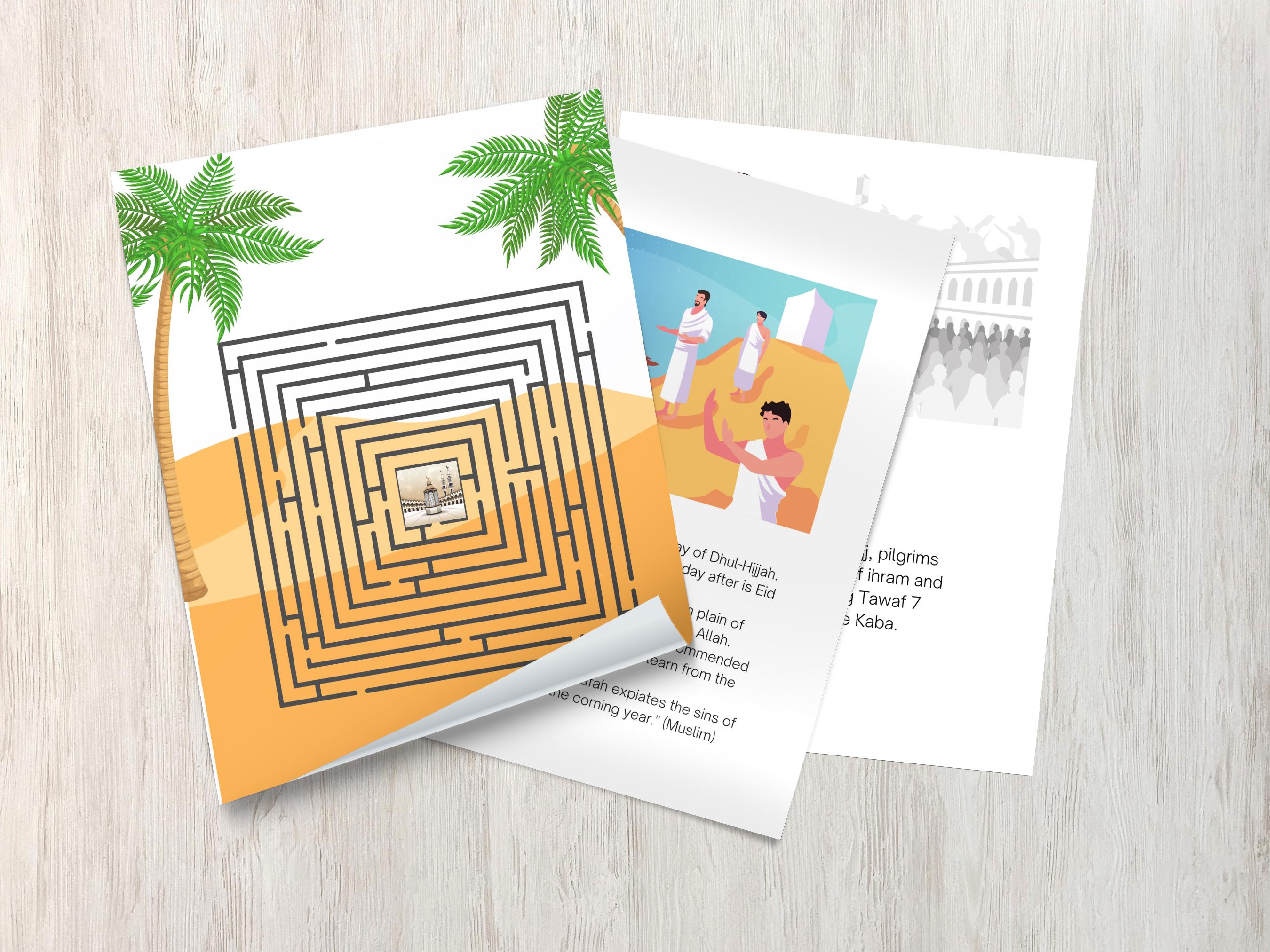 Hajj Printable, Hajj Mazes, Hajj Worksheets for Kids, Hajj Activity ...