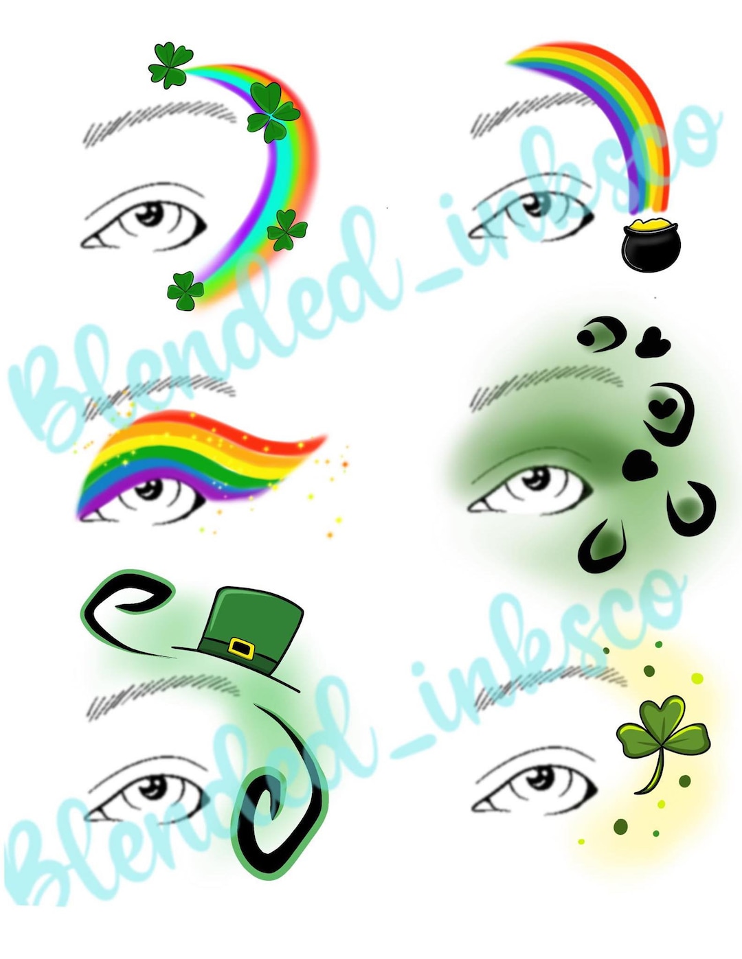 S.t Patrick's Day Face Painting Menu - Etsy