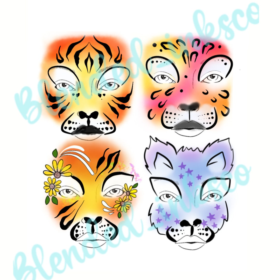 Printable Face Painting Design Board - Etsy