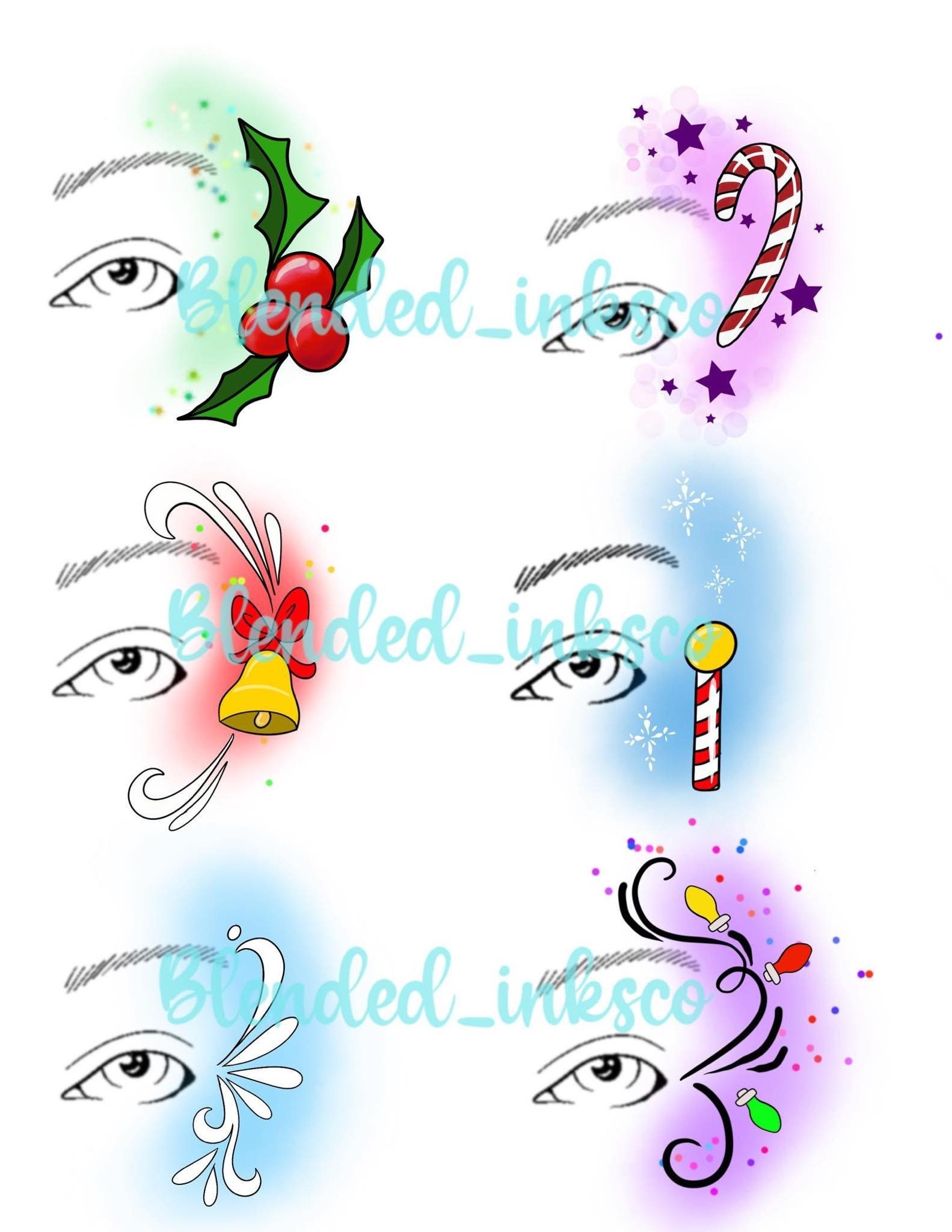 Winter Inspired Face Painting Choice Board - Etsy