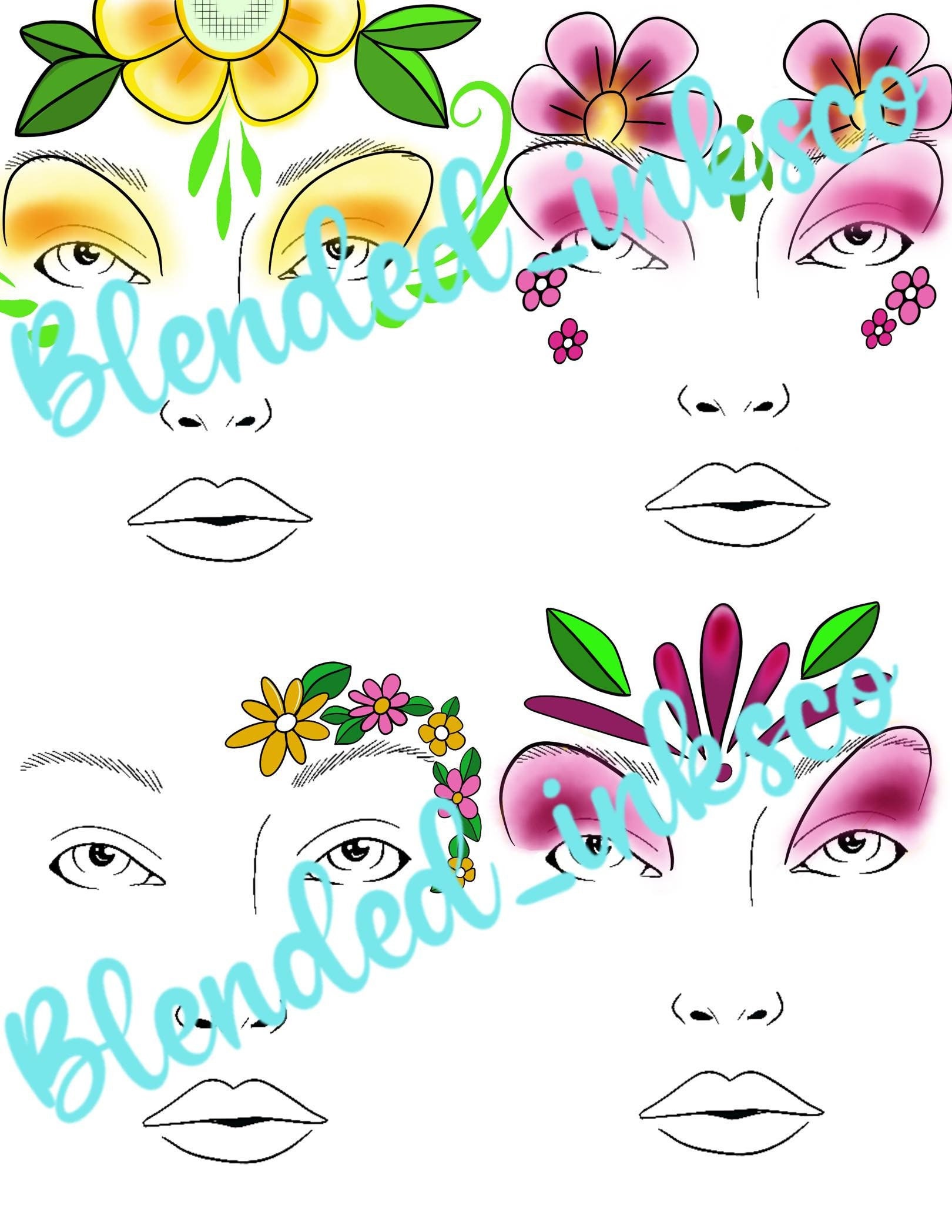 Digital Spring Face Painting Choice Board - Etsy