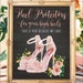 Digital Printable Wedding High Heels Sign Heel Protectors Signs Heel ...