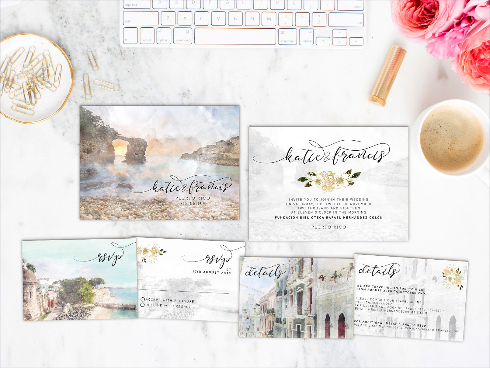 Digital Printable Invitations File Destination Wedding | Etsy