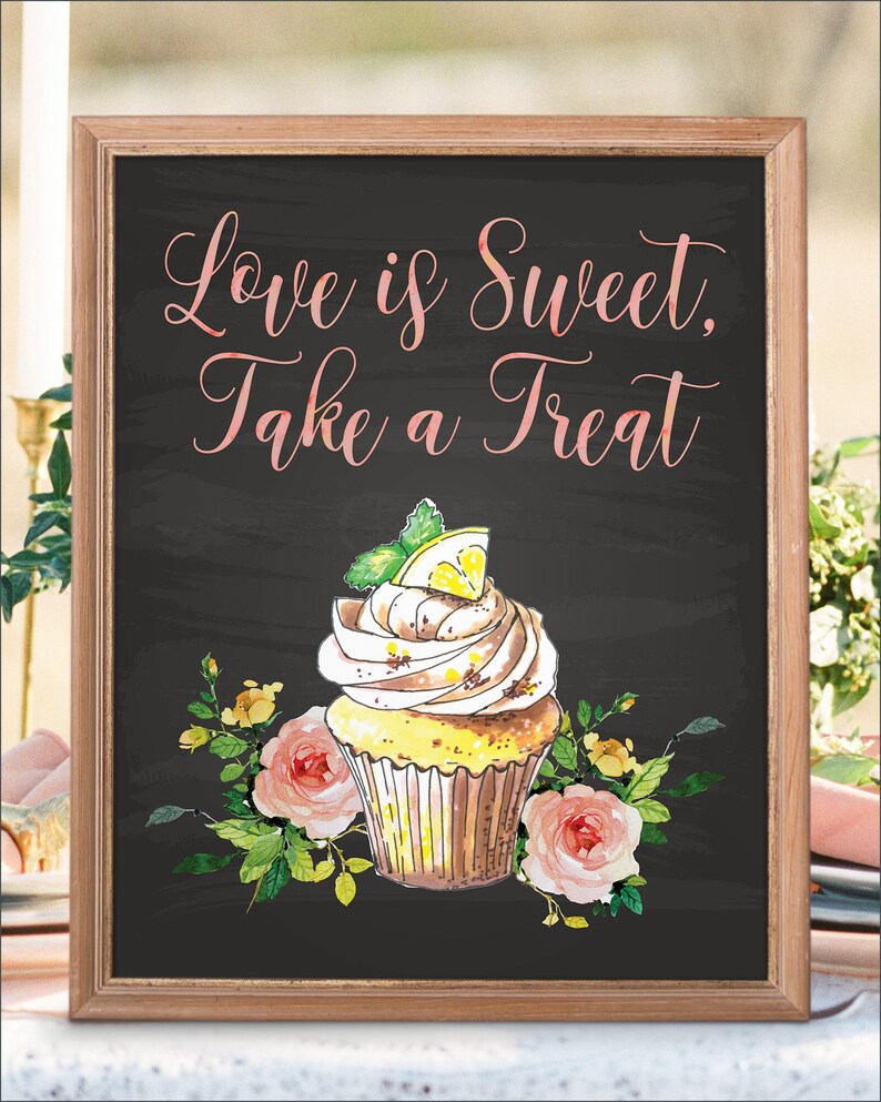 Digital Printable Wedding Dessert Bar Sign Love is Sweet Signs | Etsy