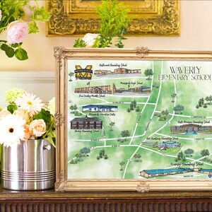 Custom Watercolor Festival & Fair Map for 24-25 Locations, School Event ...