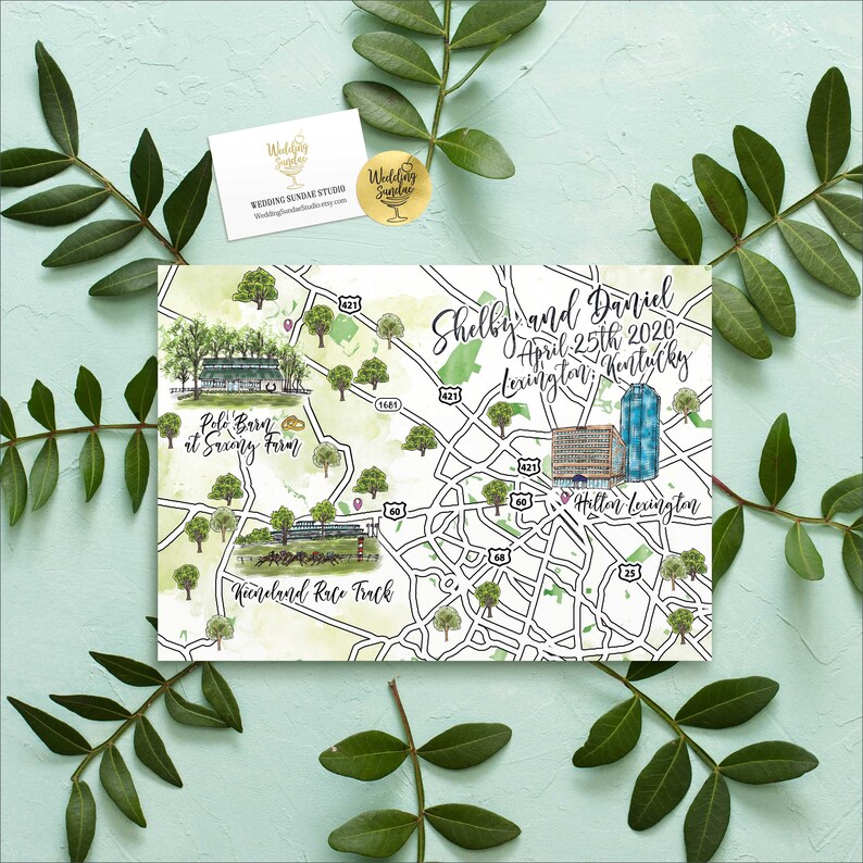 Custom Wedding Map Itinerary Order of Events Printable - Etsy