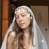 Lydia - Juliet Cap Lace Veil - Etsy