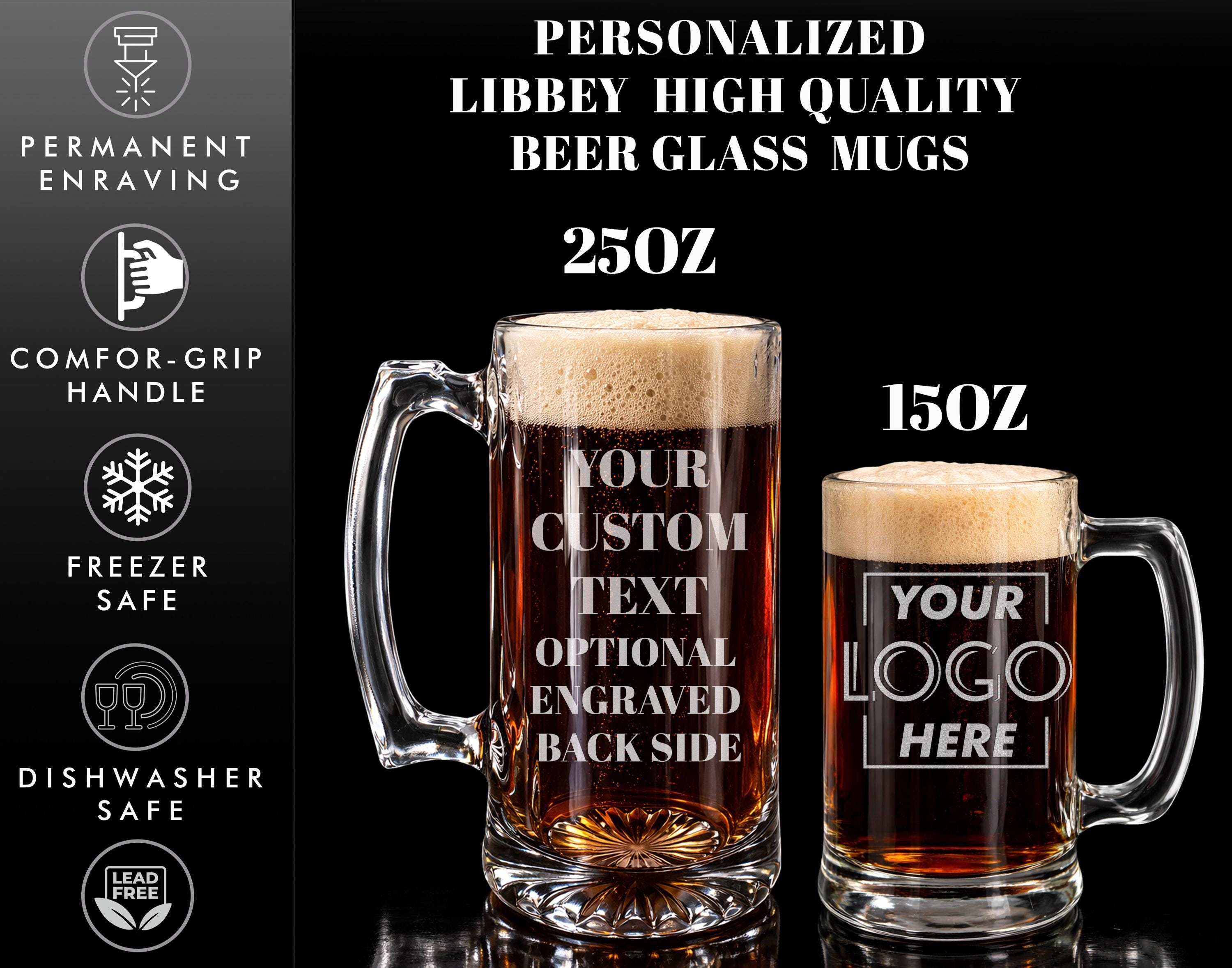 Personalized Engraved Beer Mugs – Custom Groomsmen Wedding Party ...