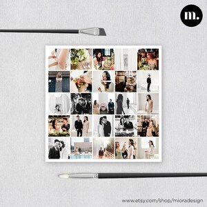 12x12 Storyboard Template, Blog Board, 1000 Px Digital Collage Template ...