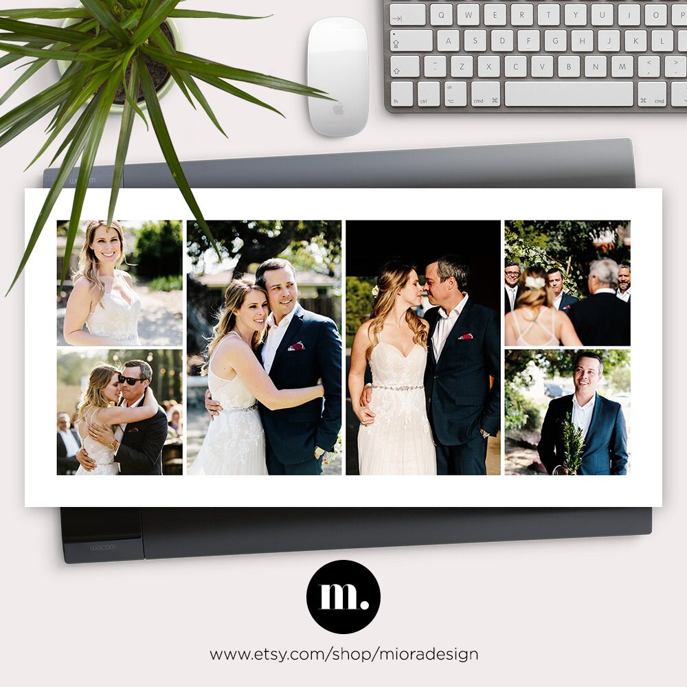 20x10 Storyboard Template, Blog Board, Digital Collage Template for ...