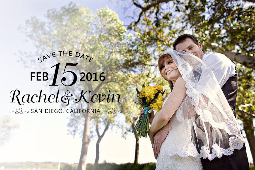 Save the Date Overlay Photoshop Template INSTANT DOWNLOAD STD004 - Etsy