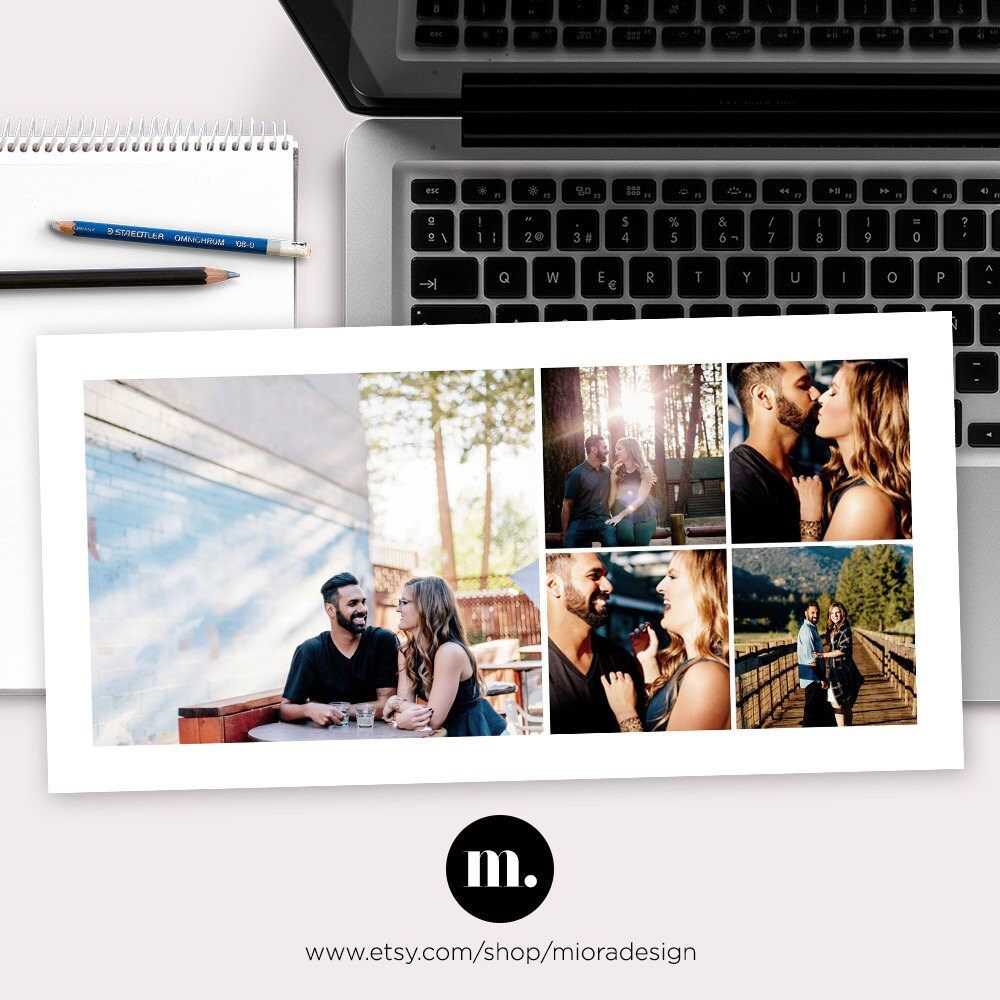 20x10 Storyboard Template, Blog Board, Digital Collage Template for ...