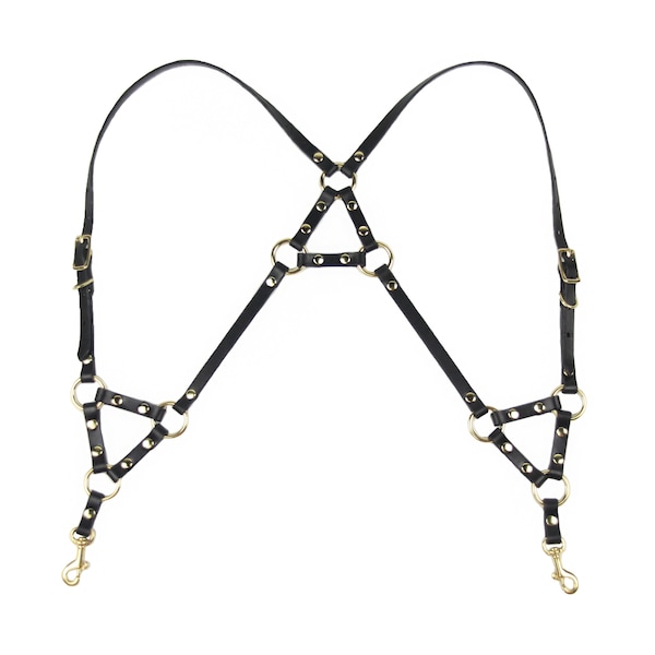 Leather Suspenders Men - Etsy