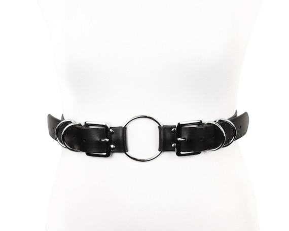 Wide O Belt Wide Classic Belt in Leather or Vegan PVC | Etsy