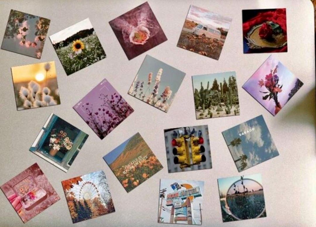 New Mystery Collage Mix Color Stationary Stickers!! - Etsy