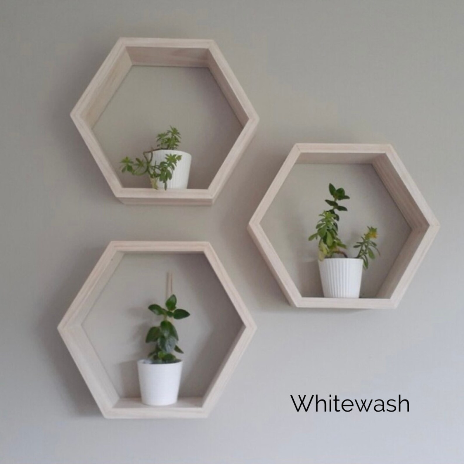 Hexagon Floating Shelf Geometric Set of 3 Set of 4 Set of - Etsy
