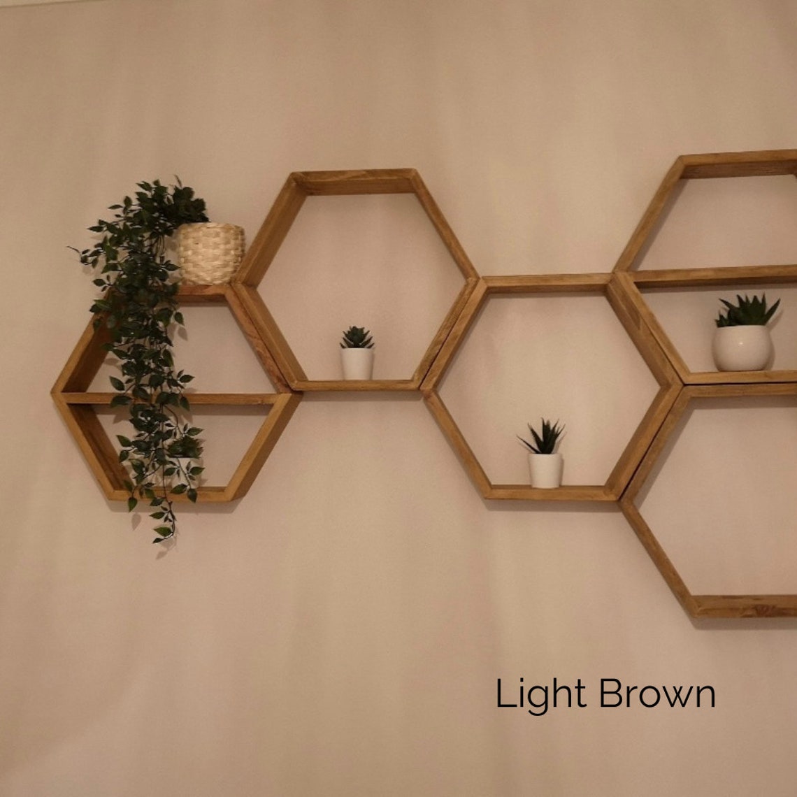 Hexagon Floating Shelf Geometric Set of 3 Set of 4 Set of - Etsy