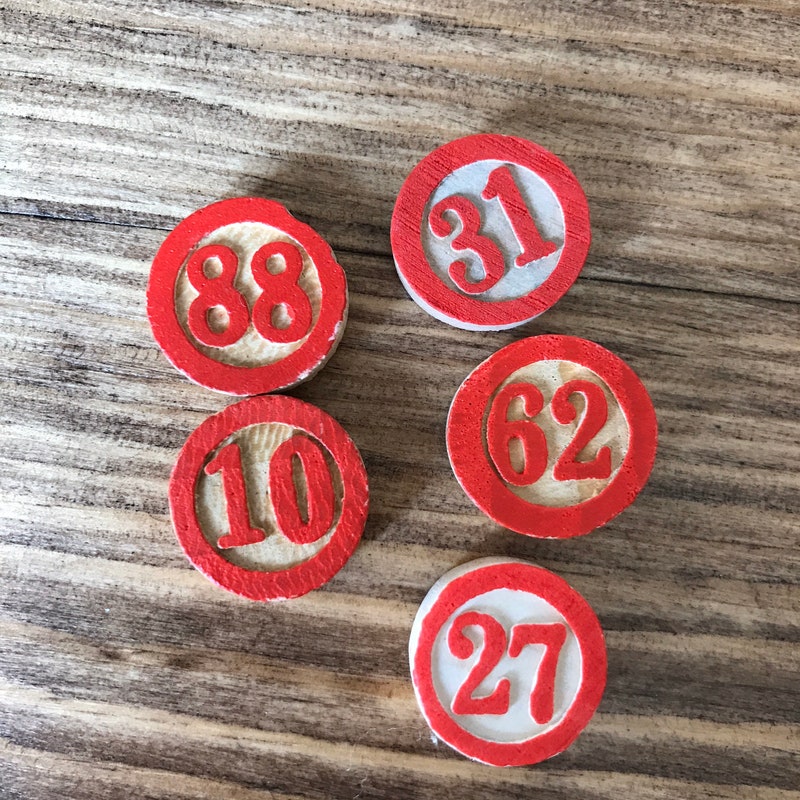 Wooden Bingo Numbers - Etsy
