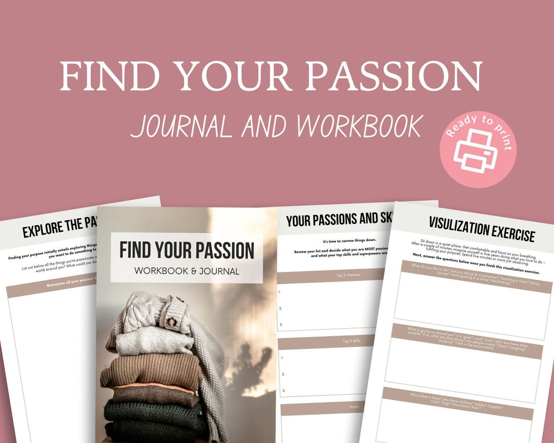 Journal for Goal Setting Workbook Practice Mindfulness Printable Self ...