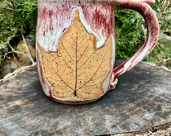 Coffee and Nature Lovers Mugs Pottery Large Unique Handmade Ceramic ...