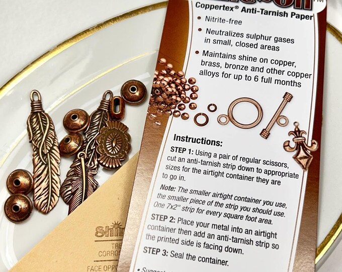 Shine-on Coppertex Anti-tarnish Paper. Anti-tarnish Paper for Copper ...