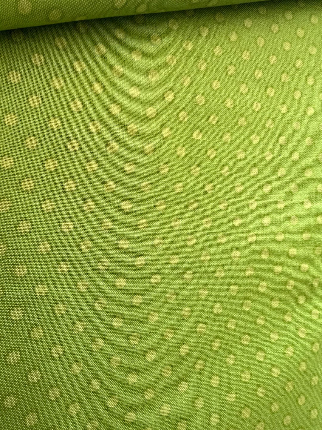 Polka Dots Small in Size Described as Bright Green or Lime Green With ...