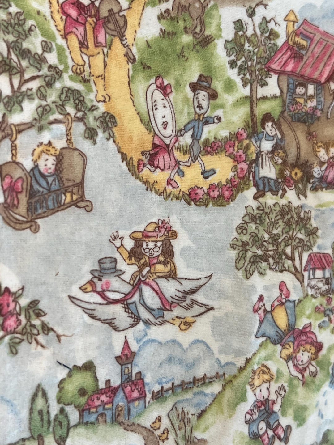 Nursery Rhyme Scenes Humpty Dumpty, Hey Diddle Diddle, Mother Goose ...