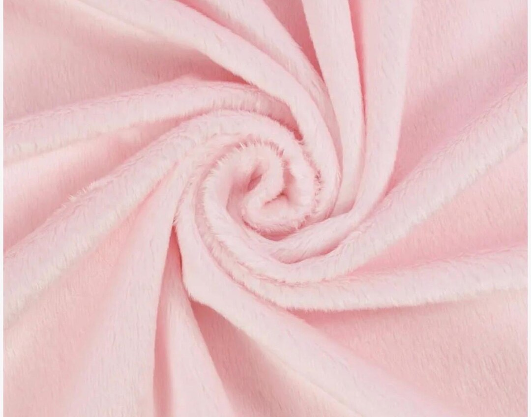 Smooth Minky Ultra-soft Fabric in Light Pink. 100% Polyester Sold by ...