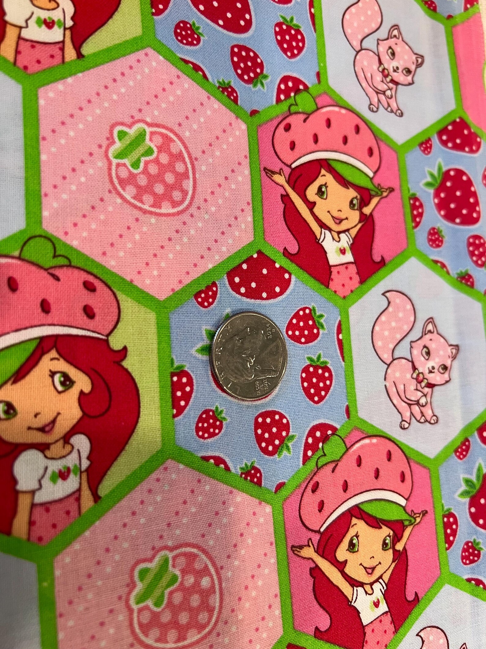 RARE Strawberry Shortcake Characters Arranged in a Hexagonal Block ...