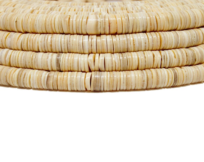 8mm Melon Shell Heishi Beads Natural Color Seashell 23 Inch Strand - Etsy