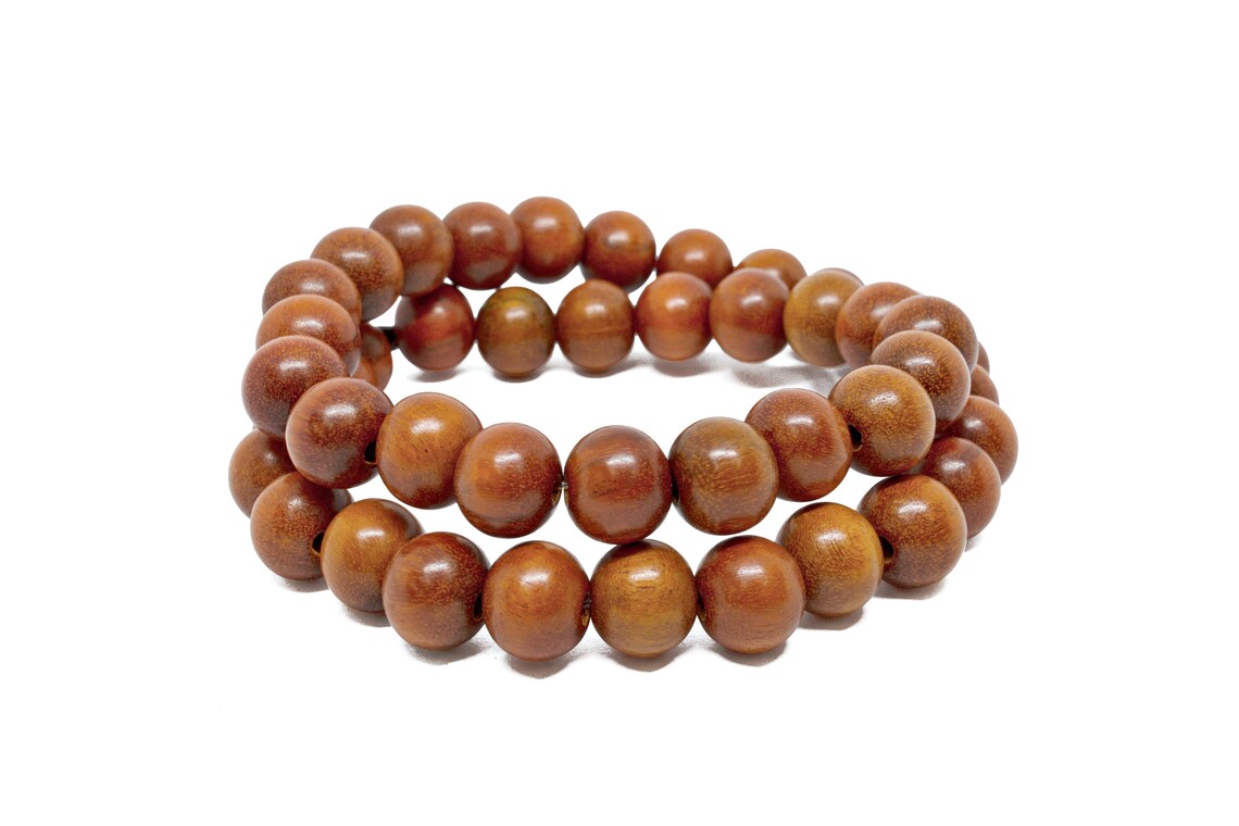 10mm Sibucao Redwood Round Premium Wood Beads Waxed 15 - Etsy