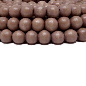 12mm Light Brown Round Wood Beads - Dyed and Waxed - 15 Inch Strand - Etsy