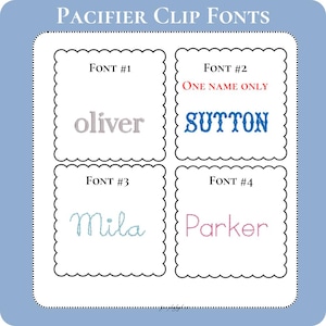 Monogrammed Pacifier Clip | Personalized Embroidered Paci Holder | Baby ...