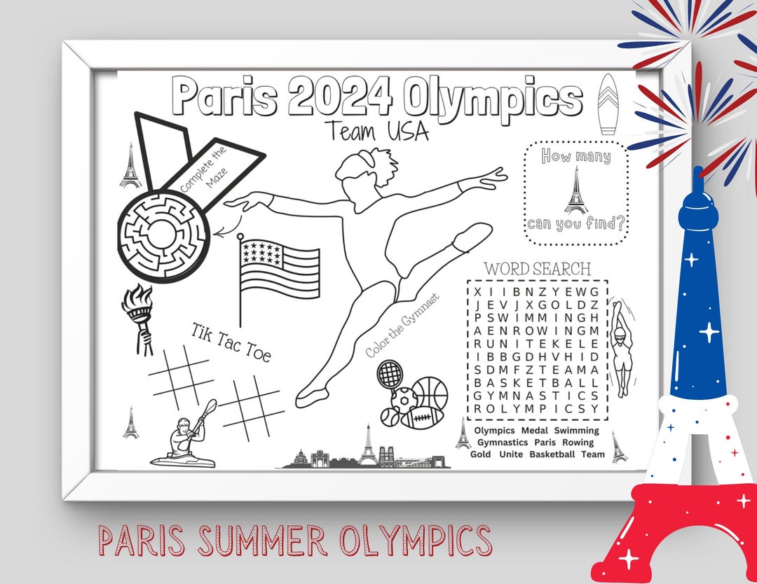 Buy Paris 2024 Summer Olympics Coloring Activity Pack Paris 2024 ...
